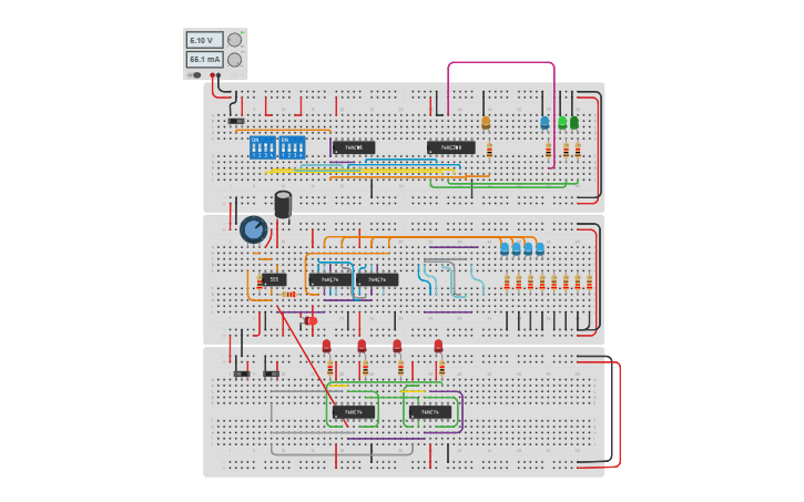 Circuit design 2 bit calcu - Tinkercad