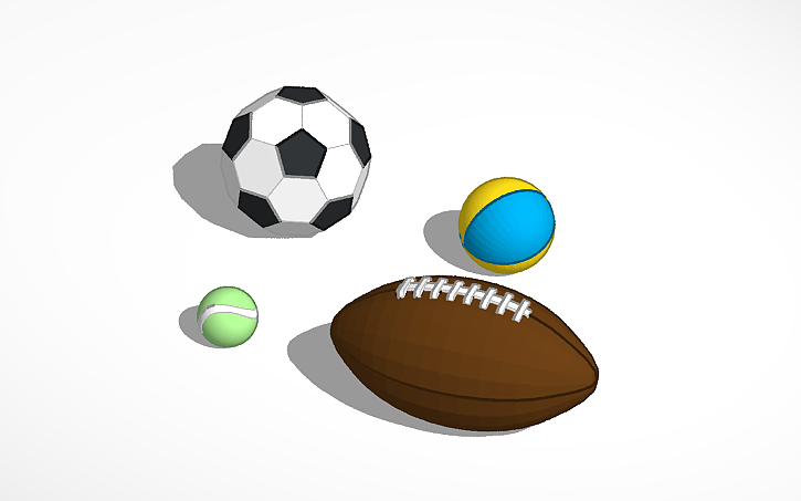 3D design Balls - Tinkercad