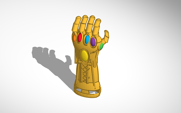 3D design infinity gauntlet | Tinkercad