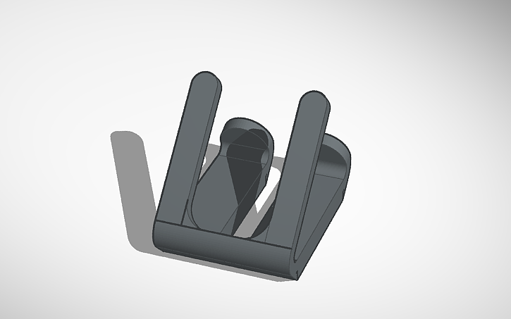 3D design Sleek KV4P HT stand - Tinkercad
