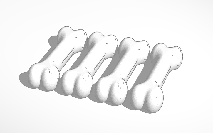 3D design Bones - Tinkercad