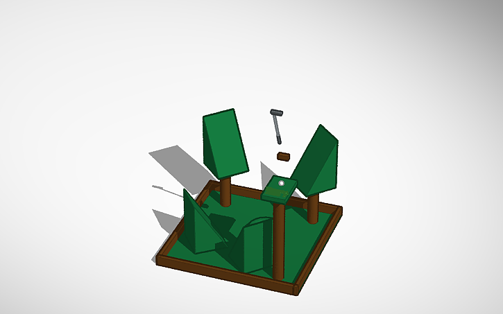 3D design Ball Bounce Mini Golf - Tinkercad