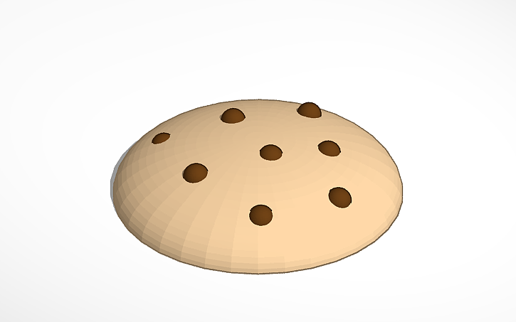 3D design cookie - Tinkercad