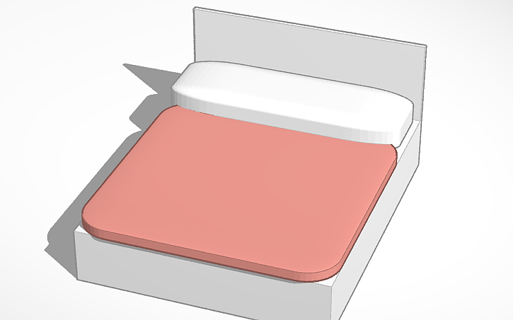 3D design cama - Tinkercad