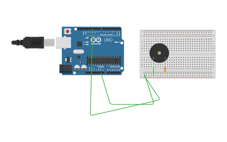 Circuit design circuito#5 sonido con arduino - Tinkercad