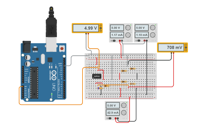 Circuit design AD_TMP_Arduina - Tinkercad