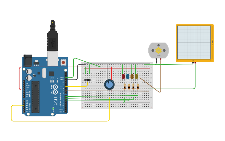Circuit design wiper control - Tinkercad