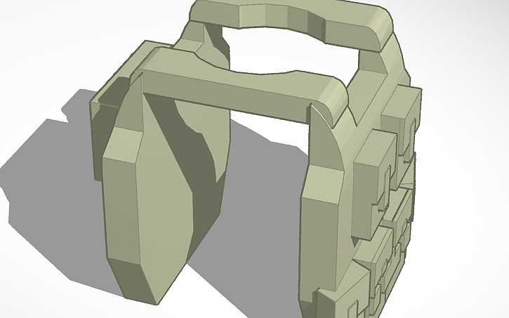 3D design lego S.W.A.T vest 1 - Tinkercad