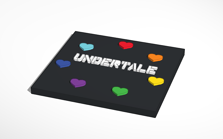 3D design Undertale - Tinkercad