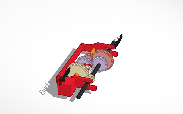 3D design Transmission Model - Tinkercad