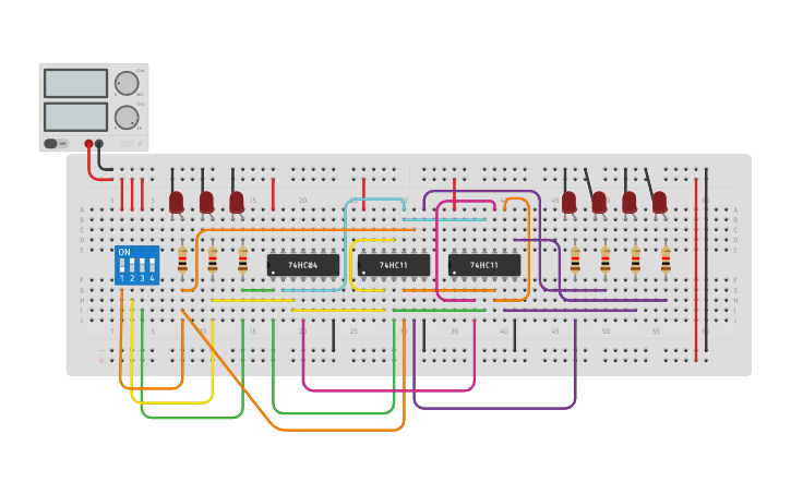 Circuit design Demultiplexer | Tinkercad