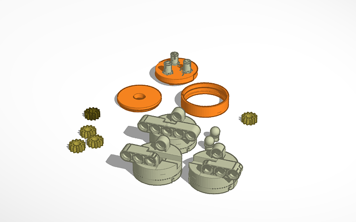 3D design lego technic planetarywheelhub - Tinkercad