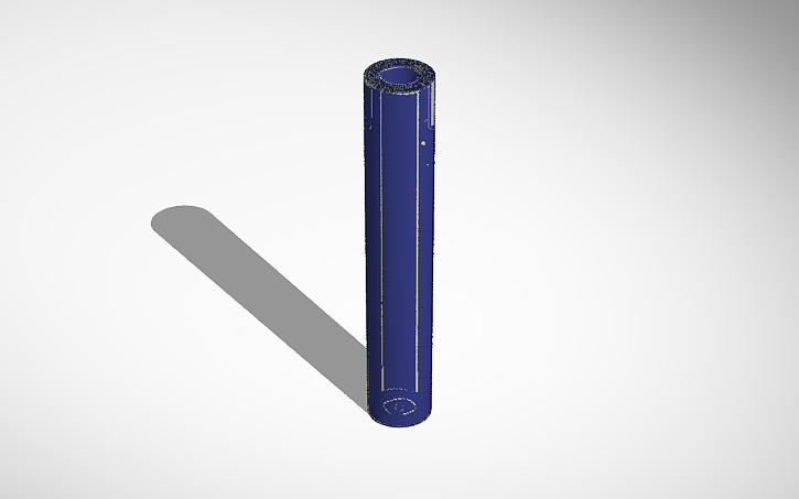 3D design collapsing tube - Tinkercad