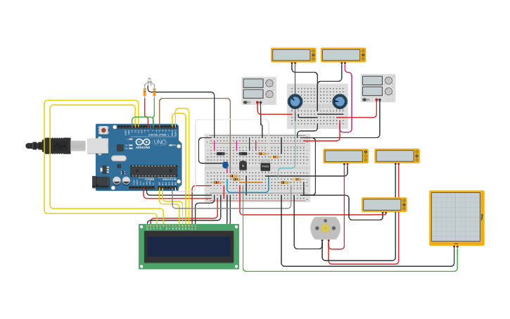 Circuit design PWM charger | Tinkercad