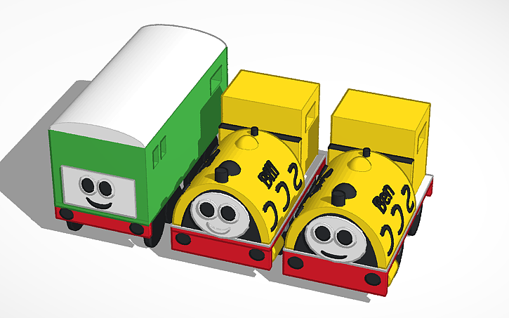 3D design Boco, Bill, and Ben - Tinkercad
