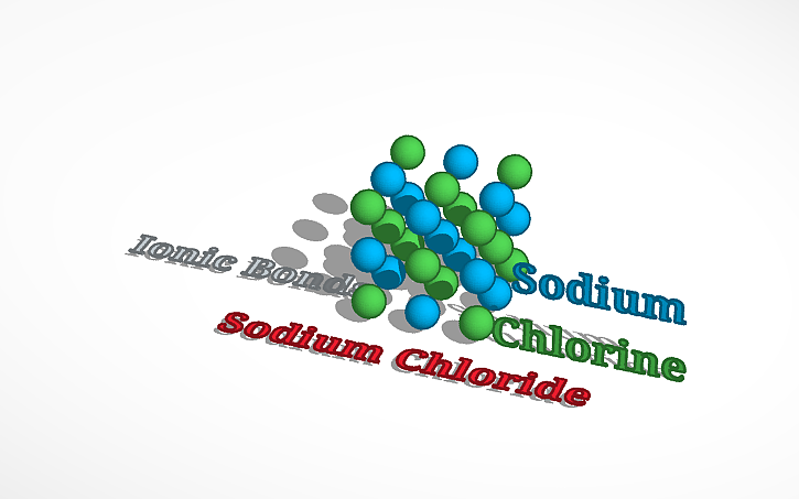 3d Design Ionic And Covalent Bonding Lattice 1 Tinkercad