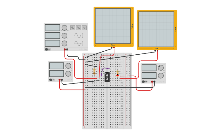 Circuit Design Non Inverting Tinkercad