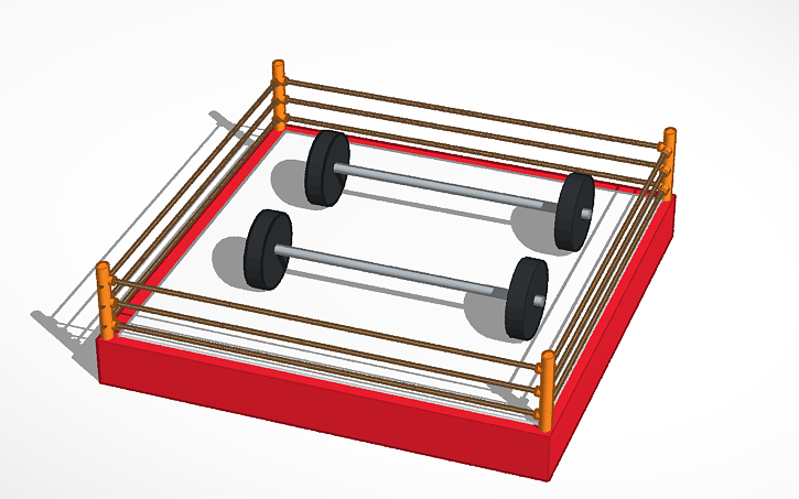 3D design Boxing ring for boxer's | Tinkercad