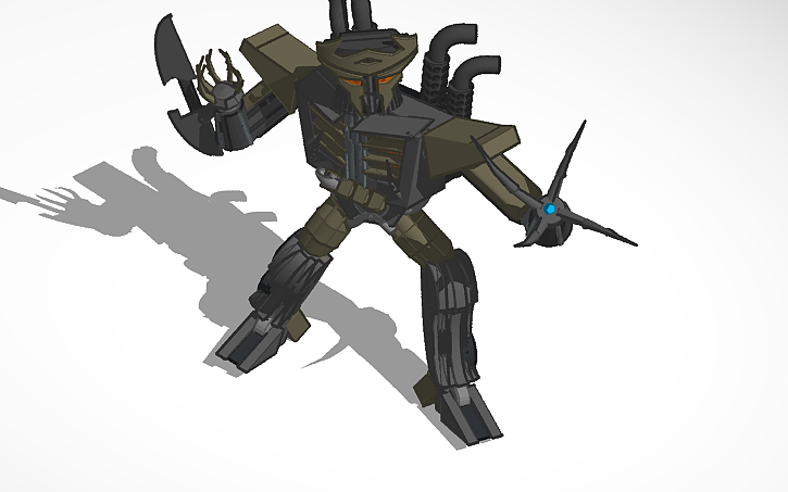 3D design Transformers ROTB Scourge - Tinkercad