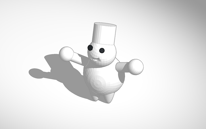 3D design Pillsbury Doughboy #landonE2 - Tinkercad