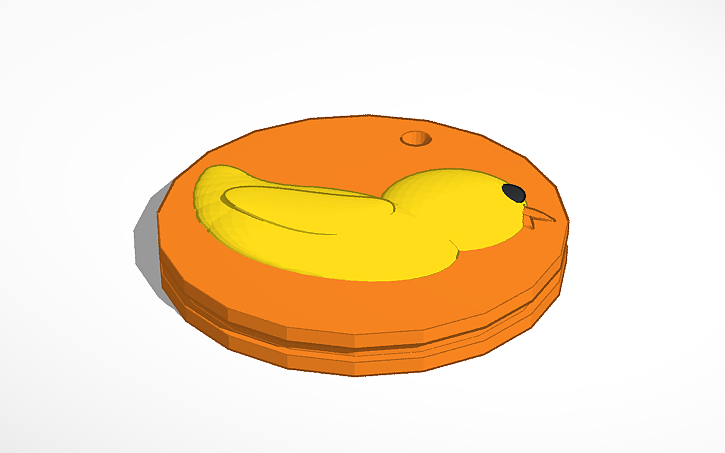3d Design Duck Coin Tinkercad