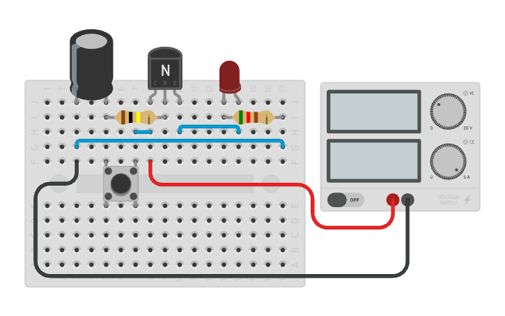 Circuit design A Simple LED Timer - Tinkercad