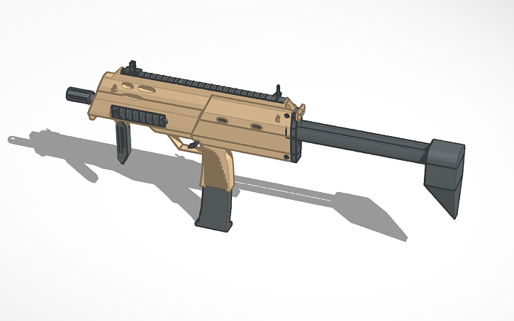 3D design SMG "MP7" - Tinkercad