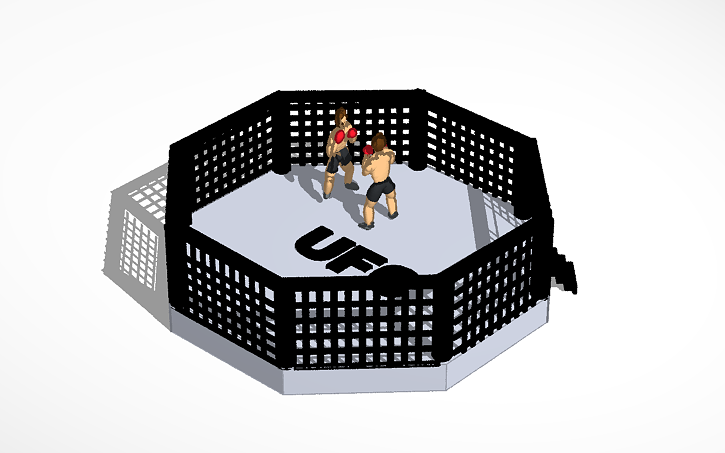 3D design UFC Octagon - Tinkercad
