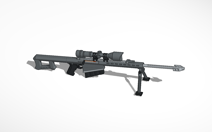 3d Design Barret 50cal Tinkercad
