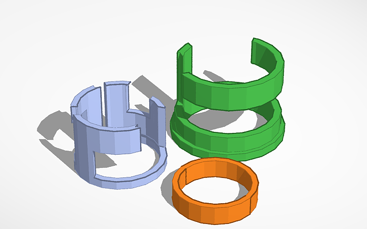 3D design Link's arm segment 2 (forearm) - Tinkercad