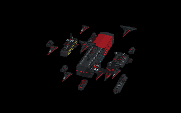 3D design Federation attack fleet (Updated) - Tinkercad