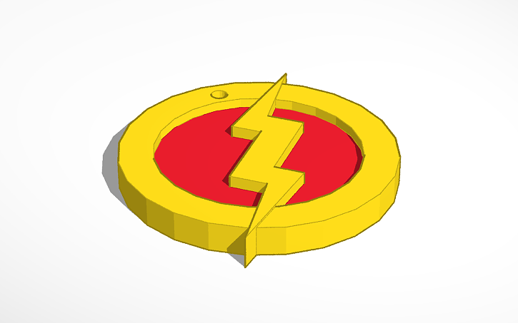3D design The Flash Logo | Tinkercad