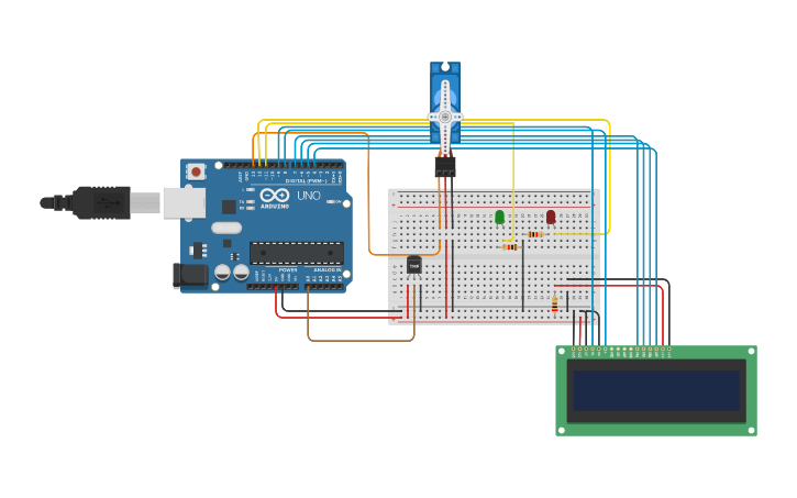 Circuit design Copy of Sensor de Temperatura, motor paso a paso y ...