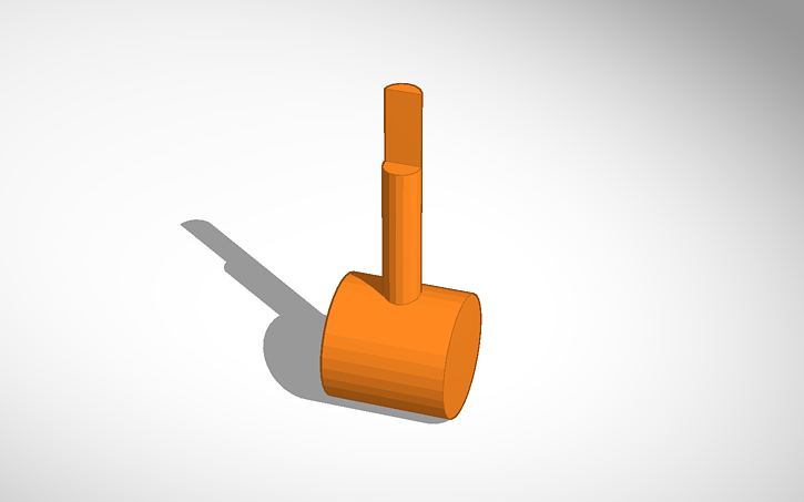 3D design hammer - Tinkercad