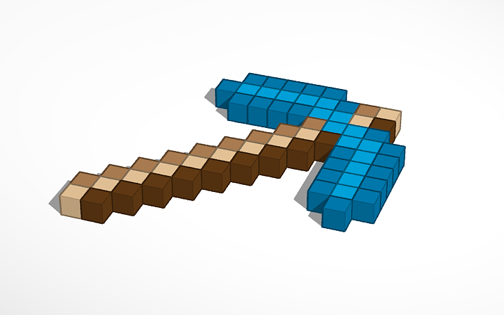 3D design Diamond Pickaxe - Tinkercad
