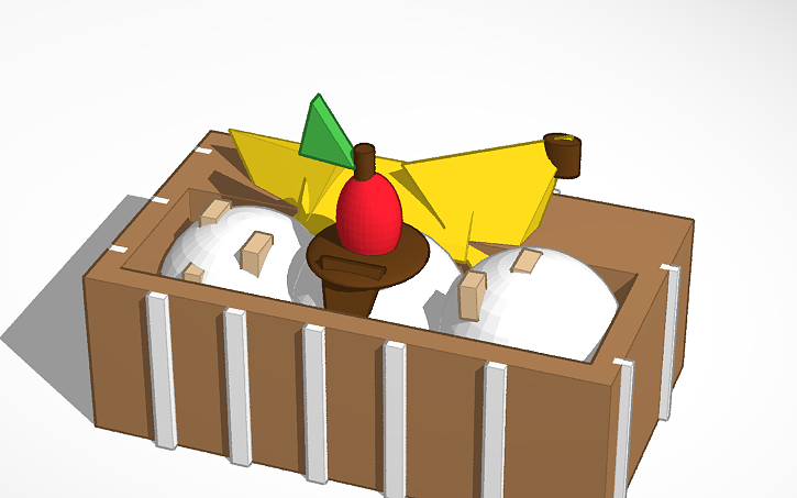 3D Design Banana Split Tinkercad