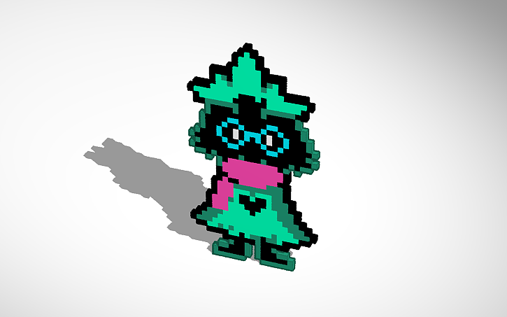 3D design Deltarune - Ralsei pixel art - Tinkercad
