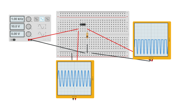 Circuit Design Experiment 6 B Half Wave Rectifier Without Capacitor