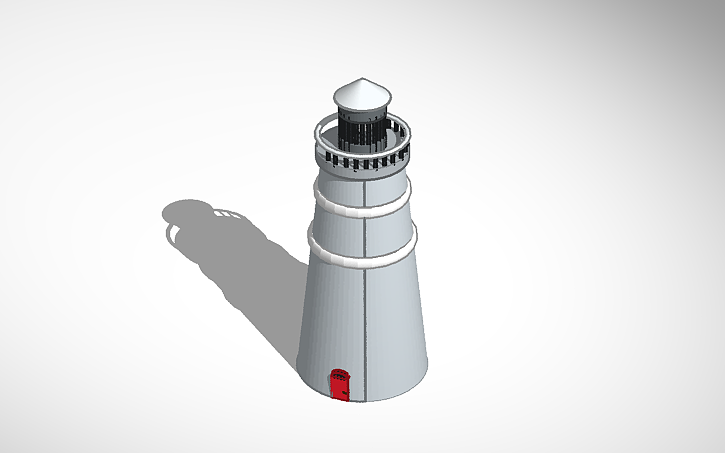 3D design lighthouse - Tinkercad