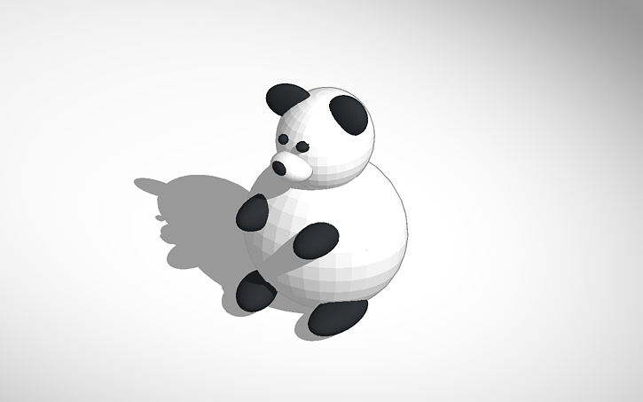 3D design Panda - Tinkercad