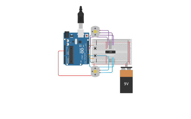 Circuit design DC Motor | Tinkercad Circuit design DC Motor | Tinkercad