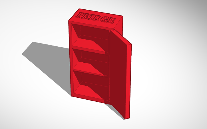 3D design fridge - Tinkercad