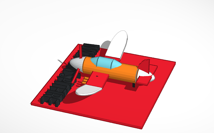 3D design ww2 spitfire - Tinkercad