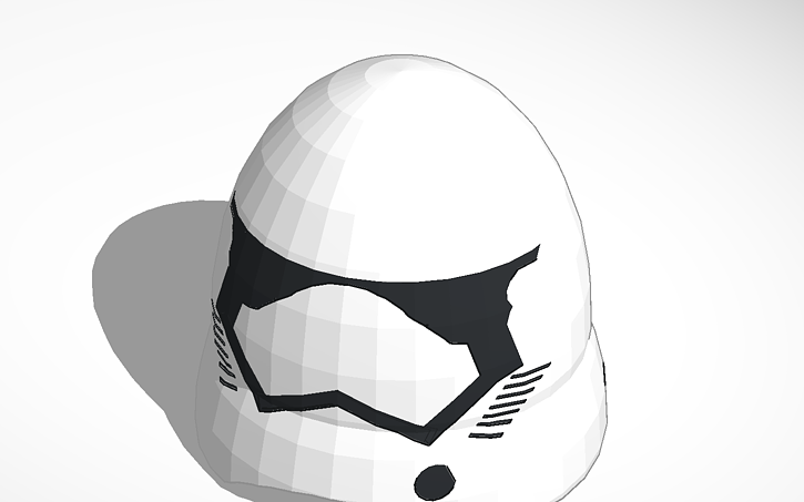 3D design storm trooper helmet | Tinkercad