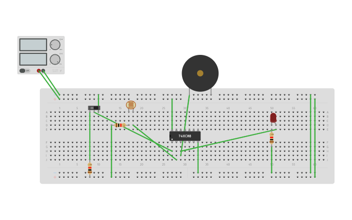 Circuit Design Burglar Alarm Tinkercad