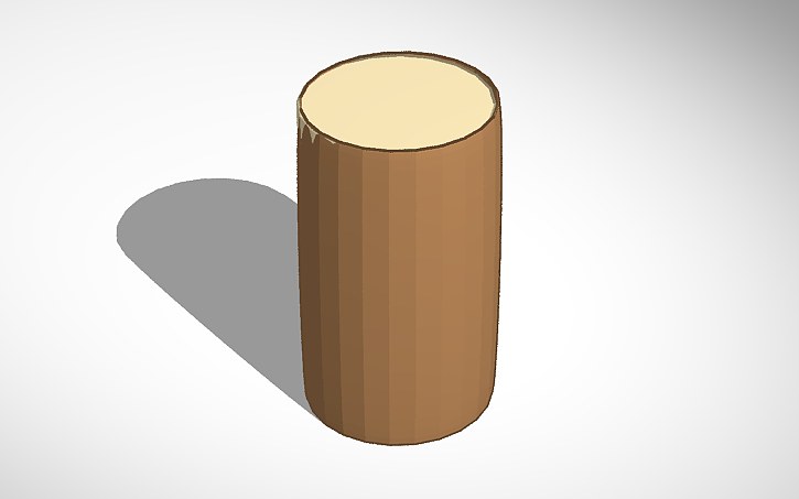 3D design Log (Deco) - Tinkercad