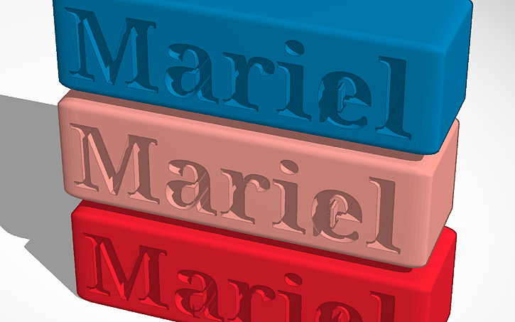 3D design Mariel - Tinkercad