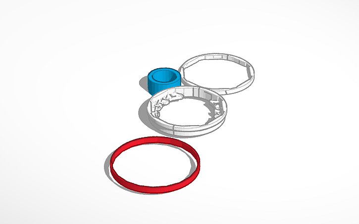 3D design DB free spinning blade template - Tinkercad