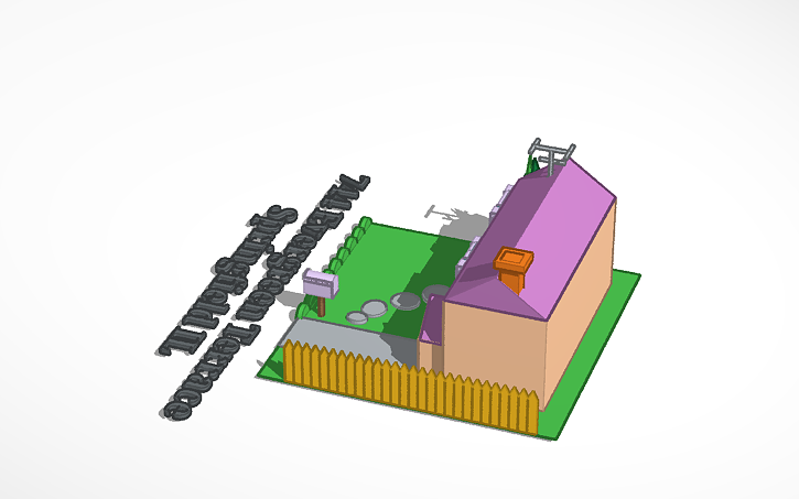 3D design Flanders House From Simpsons Tapped Out | Tinkercad
