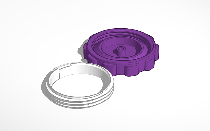 3D design OC3 cap thread v3 - Tinkercad